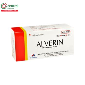 Thuốc Alverin 40mg Thephaco điều trị hội chứng ruột kích thích, đau ...