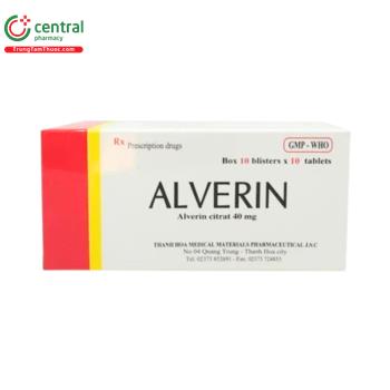 Thuốc Alverin 40mg Thephaco điều trị hội chứng ruột kích thích, đau ...