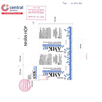 [CHÍNH HÃNG] Thuốc kháng sinh AMK 457 điều trị viêm đường hô hấp
