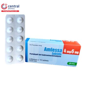 [CHÍNH HÃNG] Thuốc Amlessa 4mg/5mg - hạ huyết áp và bệnh mạch vành