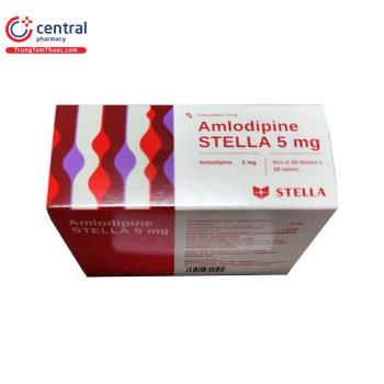 [CHÍNH HÃNG] Thuốc Amlodipine STELLA 5mg trị tăng huyết áp