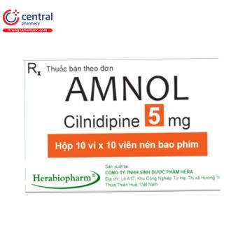 Thuốc Amnol 5mg có chứa Cilnidipine - Thuốc điều trị tăng huyết áp