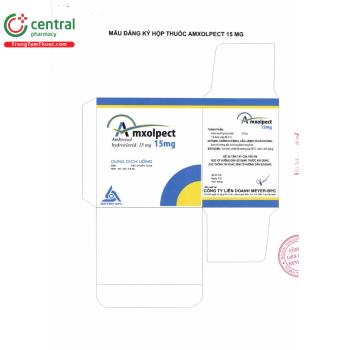 Thuốc Amxolpect 15mg điều trị bệnh lý đường hô hấp kèm tăng tiết dịch