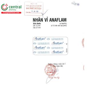 Thuốc Anaflam 25mg Glomed điều trị viêm khớp dạng thấp, thoái hoá khớp