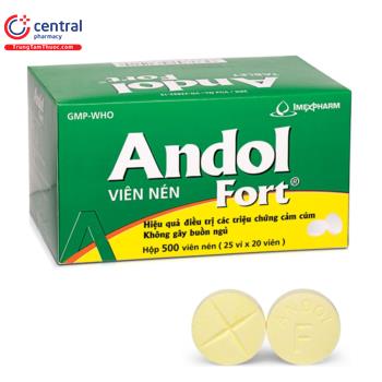 Thuốc Andol Fort - Điều trị cảm cúm, viêm mũi dị ứng hiệu quả