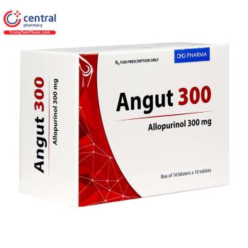 [CHÍNH HÃNG] Thuốc Angut 300 dành cho bệnh Gout mạn tính
