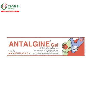 Thuốc Antalgine Gel giảm đau, chống viêm tại chỗ do viêm khớp, viêm cơ