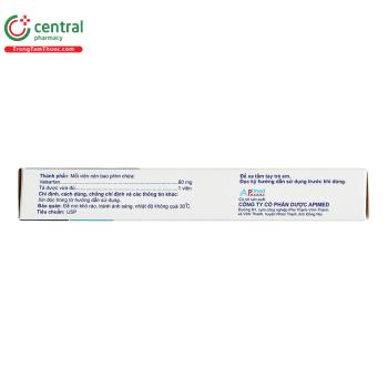 Thuốc Apival 80 (Valsartan) điều trị tăng huyết áp và suy tim
