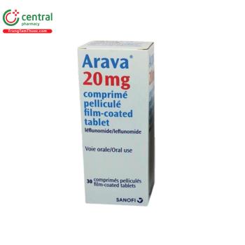 Thuốc Arava 20mg chứa Leflunomide điều trị viêm khớp dạng thấp và viêm ...