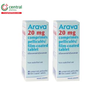 Thuốc Arava 20mg chứa Leflunomide điều trị viêm khớp dạng thấp và viêm ...