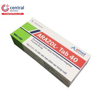 [CHÍNH HÃNG] Thuốc Arazol-Tab 40 giảm acid và trào ngược dạ dày