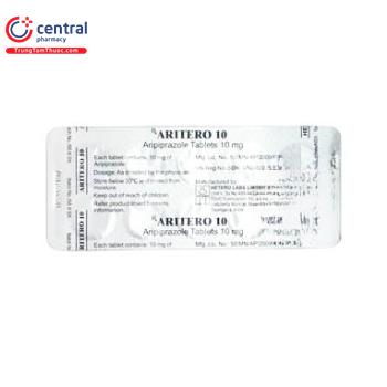[CHÍNH HÃNG] Thuốc Aritero 10 điều trị bệnh lý tâm thần phân liệt.
