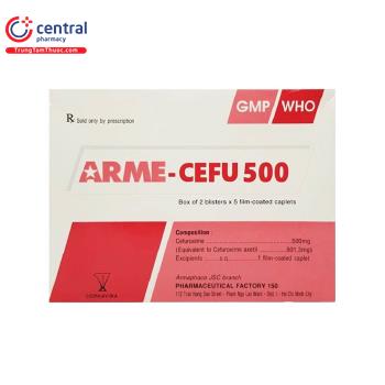 [CHÍNH HÃNG] Thuốc Arme-cefu 500 điều trị nhiễm khuẩn hô hấp