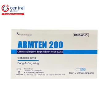 [CHÍNH HÃNG] Thuốc Armten 200: Điều trị nhiễm khuẩn hô hấp, tiết niệu