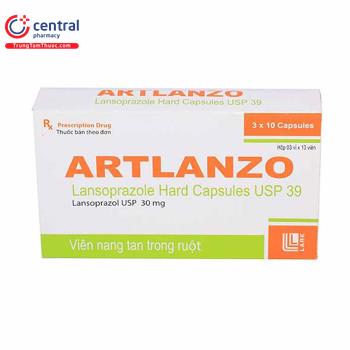 [CHÍNH HÃNG] Thuốc Artlanzo 30mg - Điều trị viêm loét dạ dày tá tràng
