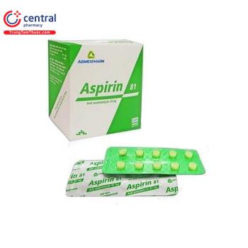 [CHÍNH HÃNG] Thuốc Aspirin 81 Agimexpharm dự phòng nhồi máu cơ tim