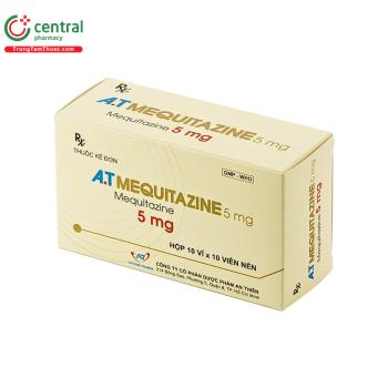 Thuốc A.T Mequitazine 5mg điều trị viêm mũi, viêm kết mạc dị ứng