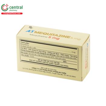 Thuốc A.T Mequitazine 5mg điều trị viêm mũi, viêm kết mạc dị ứng