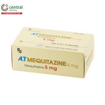 Thuốc A.T Mequitazine 5mg điều trị viêm mũi, viêm kết mạc dị ứng