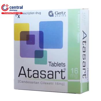 Thuốc Atasart Tablets 16mg trị cao huyết áp không rõ nguyên do
