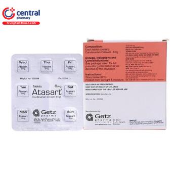 [CHÍNH HÃNG] Thuốc Atasart Tablets 8mg - Hạ huyết áp nhanh chóng
