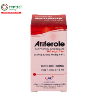 Thuốc Atiferole 800mg/15ml điều trị thiếu sắt, thiếu máu do thiếu sắt