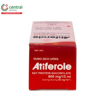 Thuốc Atiferole 800mg/15ml điều trị thiếu sắt, thiếu máu do thiếu sắt
