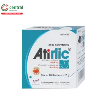 Thuốc Atirlic 15g - giảm các tình trạng đau, trào ngược dạ dày - thực quản