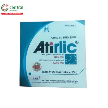 Thuốc Atirlic 15g - giảm các tình trạng đau, trào ngược dạ dày - thực quản