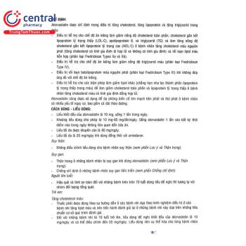 [CHÍNH HÃNG] Thuốc Atovast 10mg - Thuốc giảm Cholesterol máu