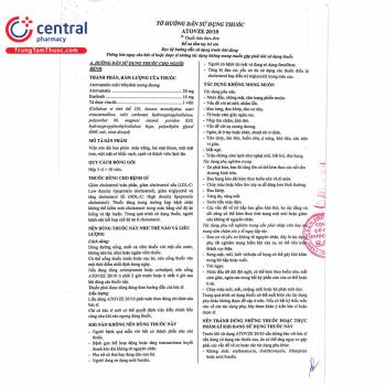 [CHÍNH HÃNG] Thuốc Atovze 20/10 giúp hạ cholesterol máu