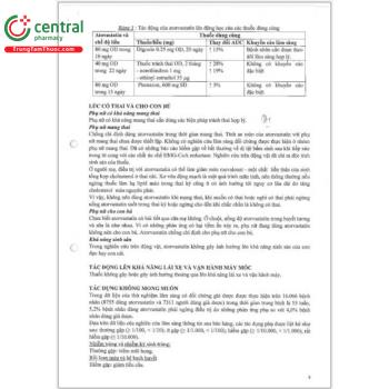 Thuốc Atrox 10 - điều trị tăng cholesterol máu, tăng lipid máu