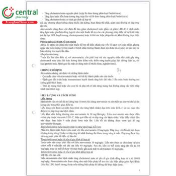 Thuốc Atrox 10 - điều trị tăng cholesterol máu, tăng lipid máu