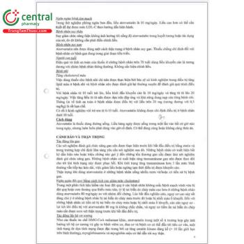 Thuốc Atrox 10 - điều trị tăng cholesterol máu, tăng lipid máu