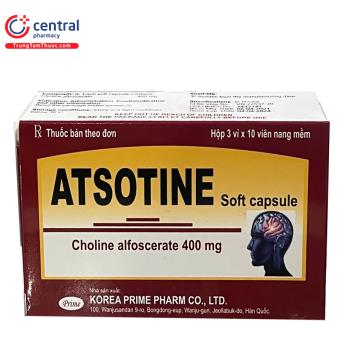 [CHÍNH HÃNG] Thuốc Atsotine - Phục hồi lại não sau cơn đột quỵ cấp
