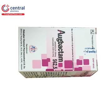 [CHÍNH HÃNG] Thuốc Augbactam 562.5mg điều trị viêm họng, viêm amidan