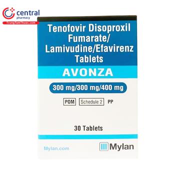 [CHÍNH HÃNG] Thuốc Avonza 300mg/300mg/400mg điều trị nhiễm HIV - 1