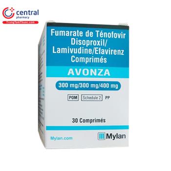 [CHÍNH HÃNG] Thuốc Avonza 300mg/300mg/400mg điều trị nhiễm HIV - 1