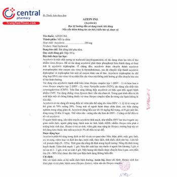 [CHÍNH HÃNG] Thuốc Azein Inj. điều trị bệnh zona hiệu quả