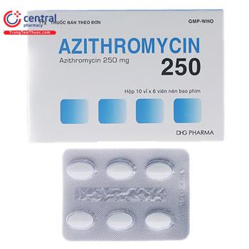 [CHÍNH HÃNG] Thuốc Azithromycin 250mg DHG - Điều trị nhiễm khuẩn