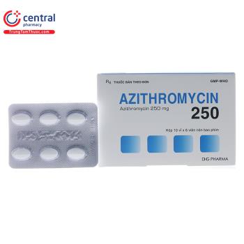 [CHÍNH HÃNG] Thuốc Azithromycin 250mg DHG - Điều trị nhiễm khuẩn