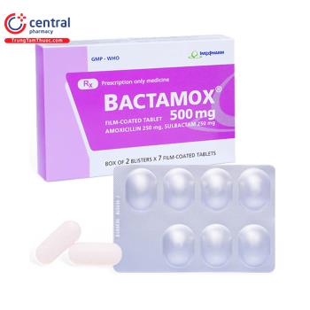 [CHÍNH HÃNG] Thuốc Bactamox 500mg - Kháng sinh điều trị nhiễm khuẩn