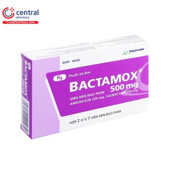 [CHÍNH HÃNG] Thuốc Bactamox 500mg - Kháng sinh điều trị nhiễm khuẩn