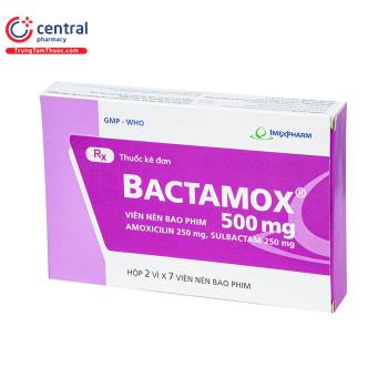 [CHÍNH HÃNG] Thuốc Bactamox 500mg - Kháng sinh điều trị nhiễm khuẩn