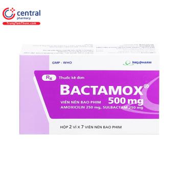 [CHÍNH HÃNG] Thuốc Bactamox 500mg - Kháng sinh điều trị nhiễm khuẩn