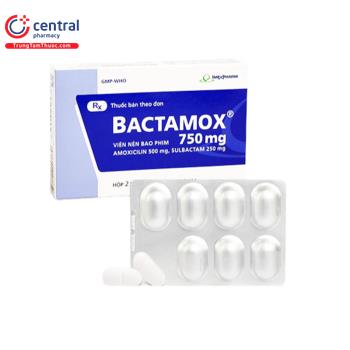 [CHÍNH HÃNG] Thuốc Bactamox 750mg điều trị tình trạng nhiễm khuẩn