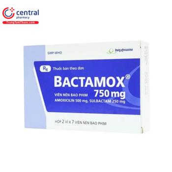 [CHÍNH HÃNG] Thuốc Bactamox 750mg điều trị tình trạng nhiễm khuẩn