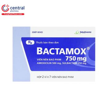 [CHÍNH HÃNG] Thuốc Bactamox 750mg điều trị tình trạng nhiễm khuẩn