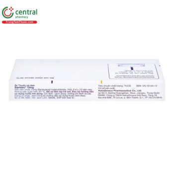 Thuốc Bambec 10mg AstraZeneca 30 viên chỉ định điều trị hen phế quản