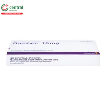 Thuốc Bambec 10mg AstraZeneca 30 viên chỉ định điều trị hen phế quản